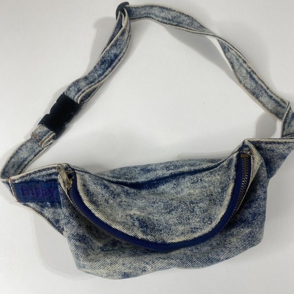 LEBO HIPPY | Bags | Vintage Lebo Hippy Denim Fanny Pack Acid Wash 8s ...